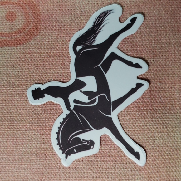 Office | G English Horse Rider Sticker English Saddle Cowgirl Sticker ...